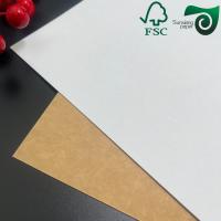 China FSC Anti Curl Testliner White Coated Kraft Paper For Dry Food Packaging 200gsm for sale