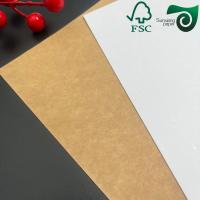 China 325gsm Food Grade White Coated Kraft Paper Brown Back Virgin Pulp FSC Certified for sale