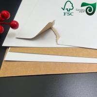 China 325gsm Food Grade White Coated Kraft Paper Brown Back Virgin Pulp FSC Certified for sale
