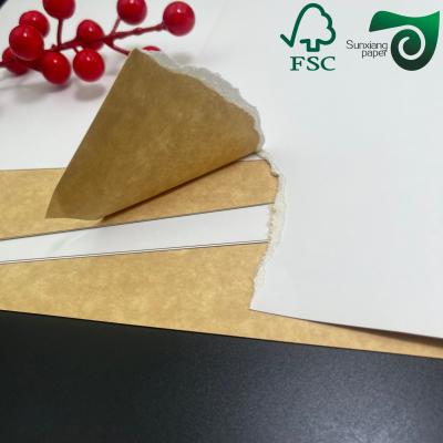 China 300gsm High Rigidity White Top Kraft Liner Board Milk Packaging SunXiang PAPER for sale