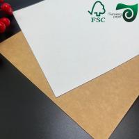 China FSC 250gsm Brown Back White Face CKB Board High Stiffness Frozen Food Packaging Board for sale