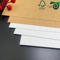 China High Stiffness Food Grade Paperboard 215gsm 400gsm Single Sided Coated Cardboard for sale