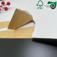 China FSC Food Grade CKB White Coated Brown Kraft Board 325gsm High Strength Virgin Pulp Paper for sale