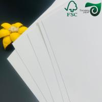 China FSC 1.5mm 2mm Bleached White Cellulose Board 70cm 100cm For Phone Packaging Boxes for sale