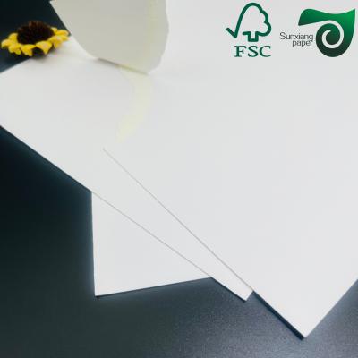 China 100% Virgin Wood Pulp White Cardboard Bright White Card Board For Premium Printing Packaging for sale