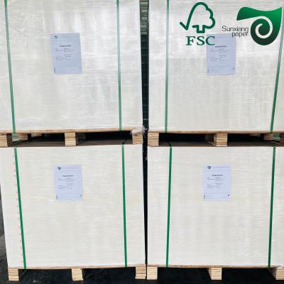 China 230gsm 280gsm High Stiffness White Top Kraft Liner Board  Food Milk Packaging Grade for sale
