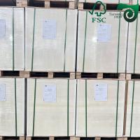 China FSC 2mm Smooth Bleached Wood Cellulose White Board Double Sided Slight Glossy For Premium Gift Box for sale