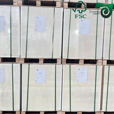 China FSC 2mm Smooth Bleached Wood Cellulose White Board Double Sided Slight Glossy For Premium Gift Box for sale