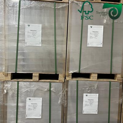 China FSC C2S Double Side White Coated Duplex Paper 1.5mm 2mm High Thickness For Game Cardboard for sale