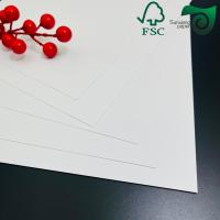 China 250G 300G Ivory Board SBS Paper Board One Side Coated White Sheets FSC for sale
