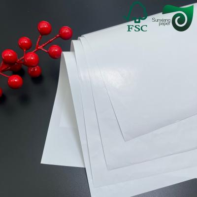 China FSC 300GSM  350GSM C2S Glossy Art Board For Offset Printing  Double Sided White for sale