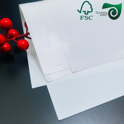 China FSC 80g 90g White Food Safe Cones Paper C1S For Ice Cream Wrapping 31  43inch for sale