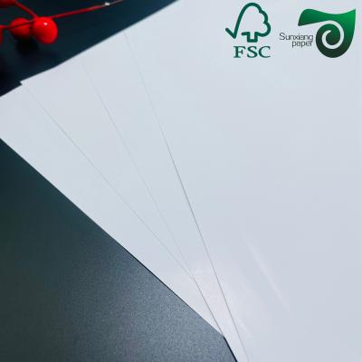 China 120gsm 300gsm Double Sided Gloss Art Paper 72cm 102cm FSC Glossy Art Paper for sale
