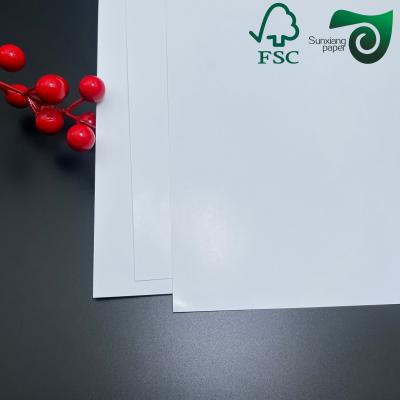 China FSC A3 A4 Size 128gsm 150gsm Coated Gloss Digital Printing Paper For Menus for sale
