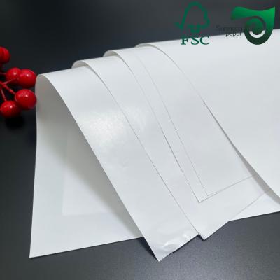 China FSC 2 Side Couche Glossy Coated Paper   Anti Curl  115gsm 300gsm C2S Art Board for sale