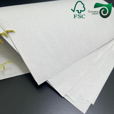 China 45gsm 48.8gsm Uncoated Light Grey Newsprint Paper Roll 63cm Width For Printing   Packaging for sale