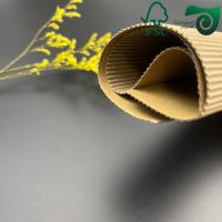 China FSC 2 Ply 140gsm 120gsm Brown Fluting Corrugated Paper For Coffee Cup Sleeves for sale