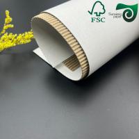 China FSC Stability Single Facer White F Flute Corrugated Board Two Layer For Packaging for sale