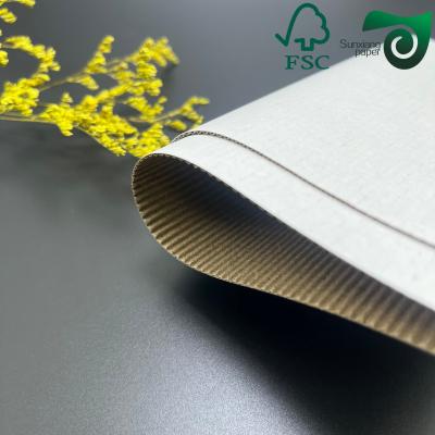 China FSC Certified Corrugated Cardboard Sheets 1.5mm E F Flute For Consumer Packaging for sale