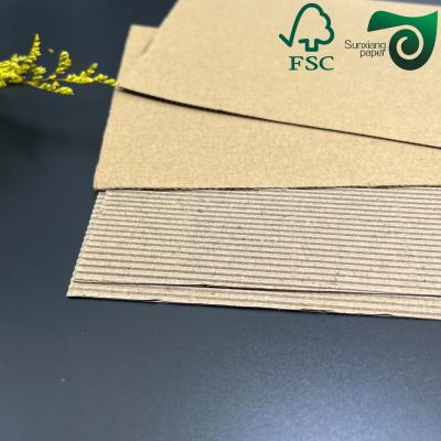 China FSC 502mm  693mm Black E   Flute Corrugated Cardboard Sheets For Carton Packing for sale
