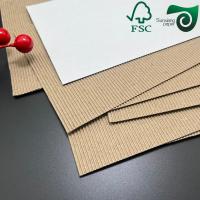 China FSC E Flute Black Corrugated Paper Cardboard  110gsm 120gsm 150gsm Thickness for sale