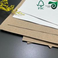 China FSC 100g 200g 300g White E F Flute Wrapping Corrugated Paper Board 20