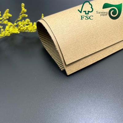China FSC E  Flute Printed Single Wall Corrugated Board In 140gsm 170gsm For Coffee Sleeves for sale