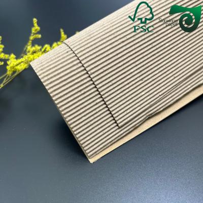 China Single Face E Flute Corrugated Cardboard Sheets 110gsm 120gsm Smooth Liner For DIY Handcrafts Packaging for sale