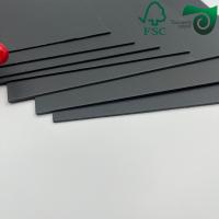 China FSC Double Sided Solid Black Uncoated Black Cover Book Binding Board Sheet 300gsm 350gsm for sale