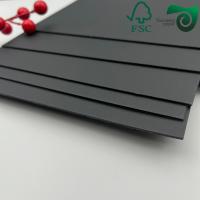 China FSC Double Sided Solid Black Uncoated Black Cover Book Binding Board Sheet 300gsm 350gsm for sale