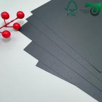China FSC 250g Virgin Pulp Solid Black Paper Excellent Folding Performance For Envelope Manufacturing for sale