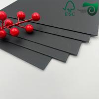 China 350gsm  400gsm Non-Fading Black Cardboard Virgin Recycled Pulp Black Board For Luxury Packaging Boxes for sale
