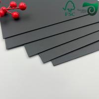 China 300gsm All‑Black Kraft Board Heavy Duty Fold‑Resistant Solid Black Cardboard Sheets for sale