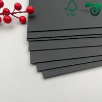 China Fold Resistant Double Side Black Card Paper 150gsm Black Cardboard For Shopping Bags for sale