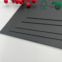China 300gsm All‑Black Kraft Board Heavy Duty Fold‑Resistant Solid Black Cardboard Sheets for sale