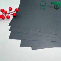 China FSC Certified 250gsm Virgin Pulp Solid Black Paper For Luxury Packaging Solutions for sale