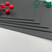 China 400gsm 450gsm Double Sided Deep Black Paper 610mm 860mm Matte Black Cardstock for sale