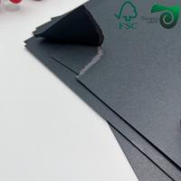 China 400gsm 450gsm Double Sided Deep Black Paper 610mm 860mm Matte Black Cardstock for sale