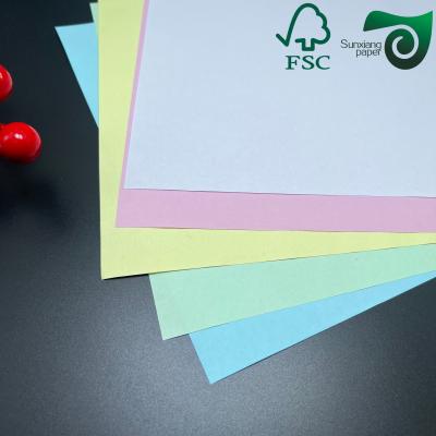 China FSC Certified 75gsm Carbonless Paper  Black Image Smooth Finish CF CB 43cm 61cm for sale