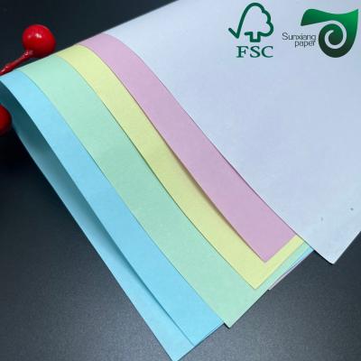 China FSC A4 Size Carbonless Copy Paper  50g 55g  CB CFB CF For Invoices   Receipts for sale