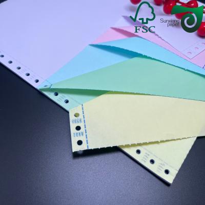 China 500 Sheets  Ream Digital NCR Paper 60gsm CB White Top CFB Middle Colored for sale