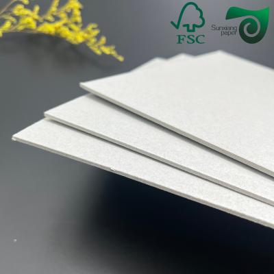 China FSC Certified 1200gsm Uncoated Book Binding Board Recycled Pulp For Premium Shoe Boxes for sale