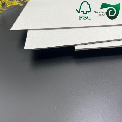 China 3mm Two Sides Uncoated Laminated Grey Board Sheets Recycled Pulp Grey Back Packing Grade for sale