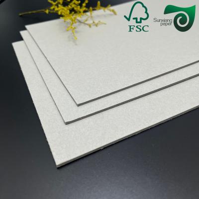 China FSC 3mm  3000 Micron Rigid Grey Craft Cardboard  Smooth Surface Craft Cardboard for sale