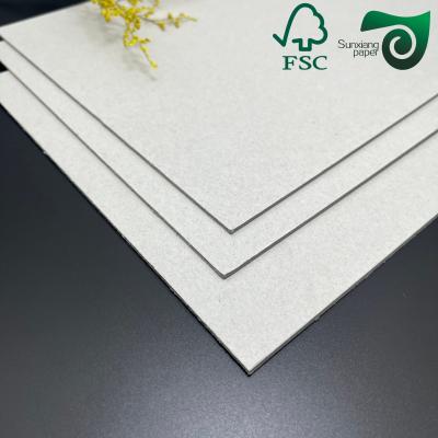 China FSC Certified 1.0mm Grey Recycled Cardboard Sheets  Book Binding Carton Divider Board for sale