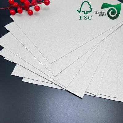 China FSC Certified 250g Smooth High Stiffness Grey Board For Packing Boxes  Book Binding for sale