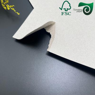 China 700gsm 800gsm 1.5mm 2.0mm High Rigid Recycled Grey Chipboard For Gift Packaging for sale