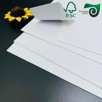 China FSC Bright White Uncoated Paperboard 200gsm 350gsm Optimized For Offset Printing for sale