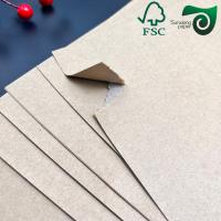 China FSC Uncoated Unbleached Recycled Kraft Liner Paper 300gsm Industrial Packaging Board for sale