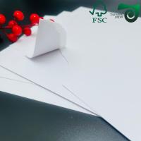 China FSC Recyclable High Stiffness GC1 White Cardboard 12pt 15pt Thickness Ivory Board Paper for sale
